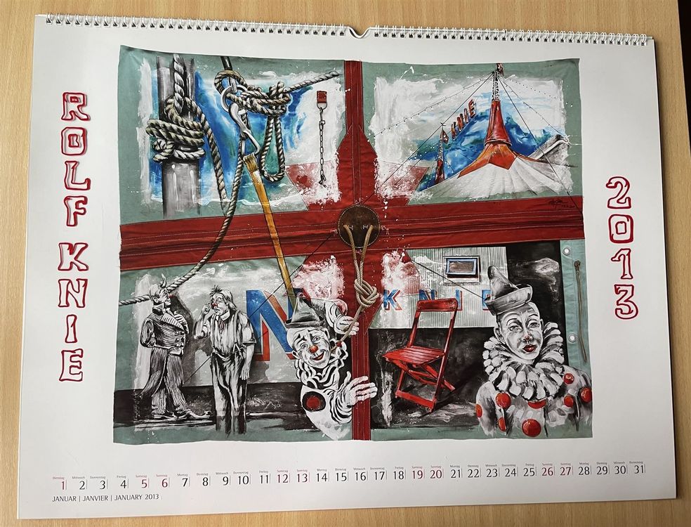 Rolf Knie Kalender 2013 fabrikneu (Neu und originalverpackt) in Diepoldsau für CHF 19 – mit ...