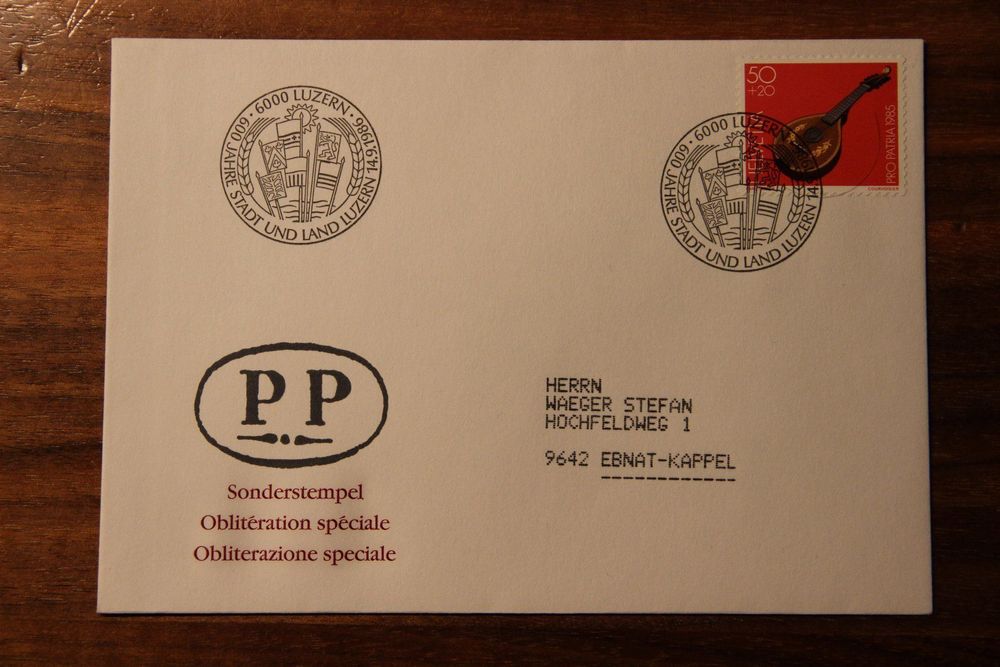 Schweiz 1986 - 600 Jahre Stadt und Land Luzern (Neu (gemäss ...