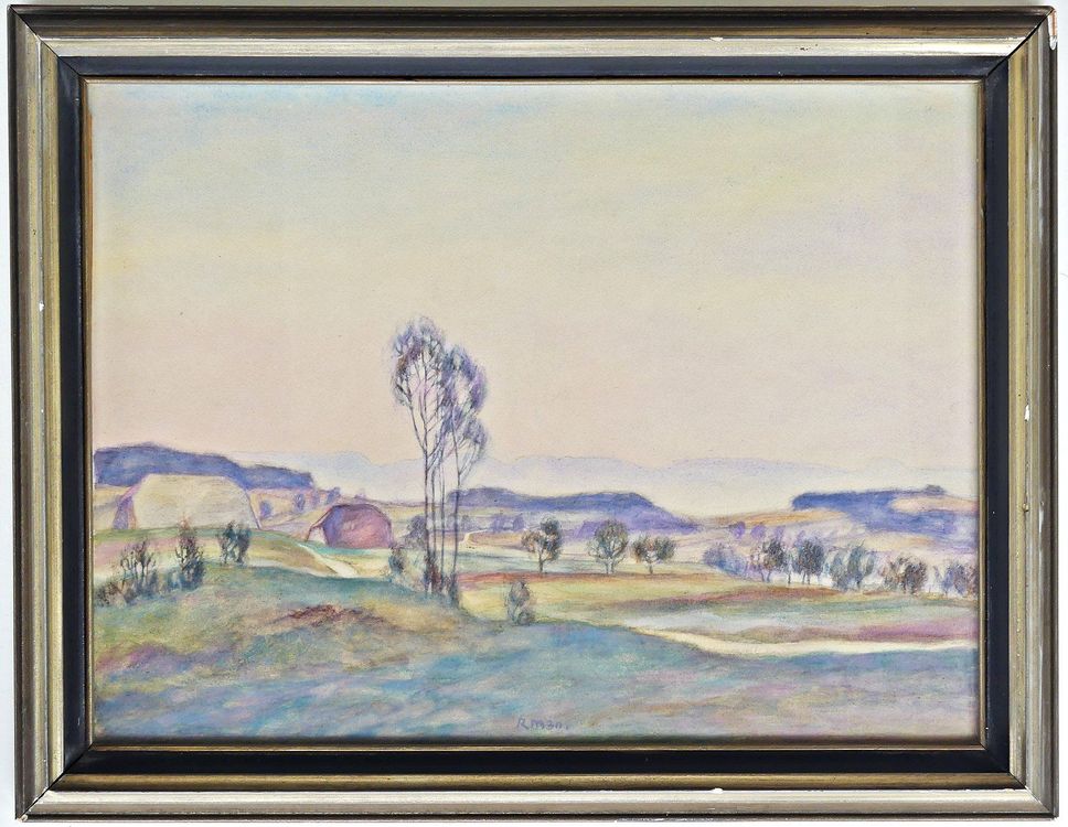 Kunstwerk Aquarell von Rudolf Müller (1892–1972) | Kaufen auf Ricardo