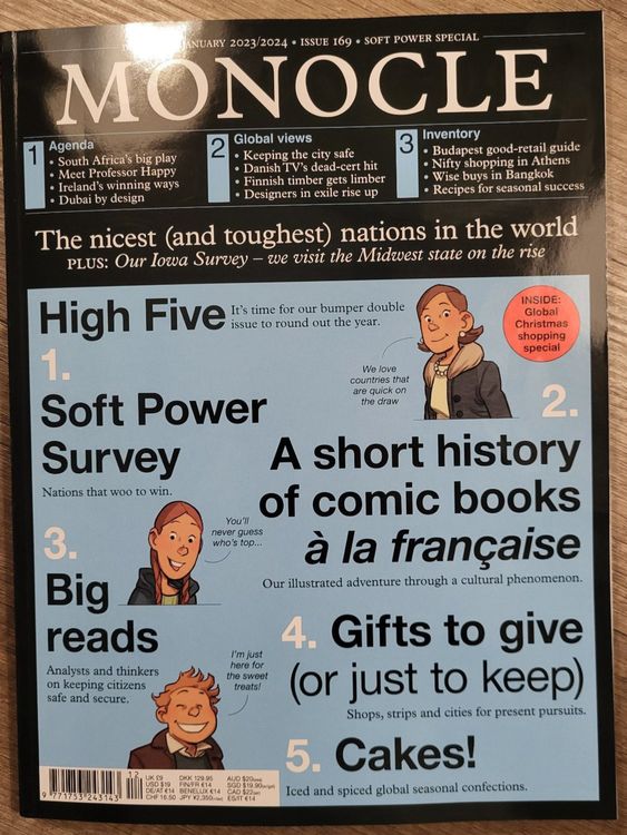 Monocle Magazin 01.24 #169 Tyler Brûlé Soft Power Comic | Kaufen auf ...