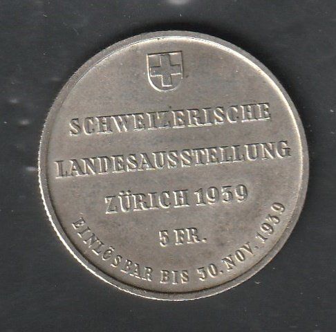 5 Franken Landi 1939 (Gebraucht) in Rorschacherberg für CHF 22 – mit Lieferung auf Ricardo kaufen