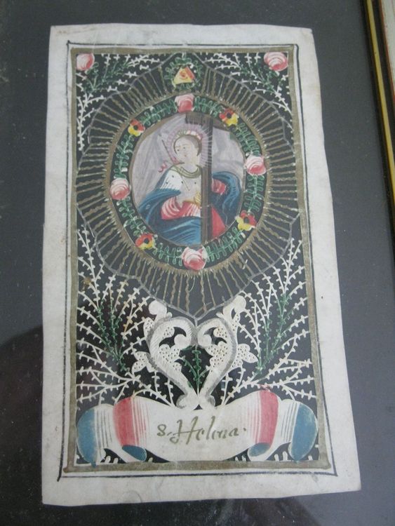 Heiligenbild 18. Jh. Hl. Helena | Kaufen auf Ricardo