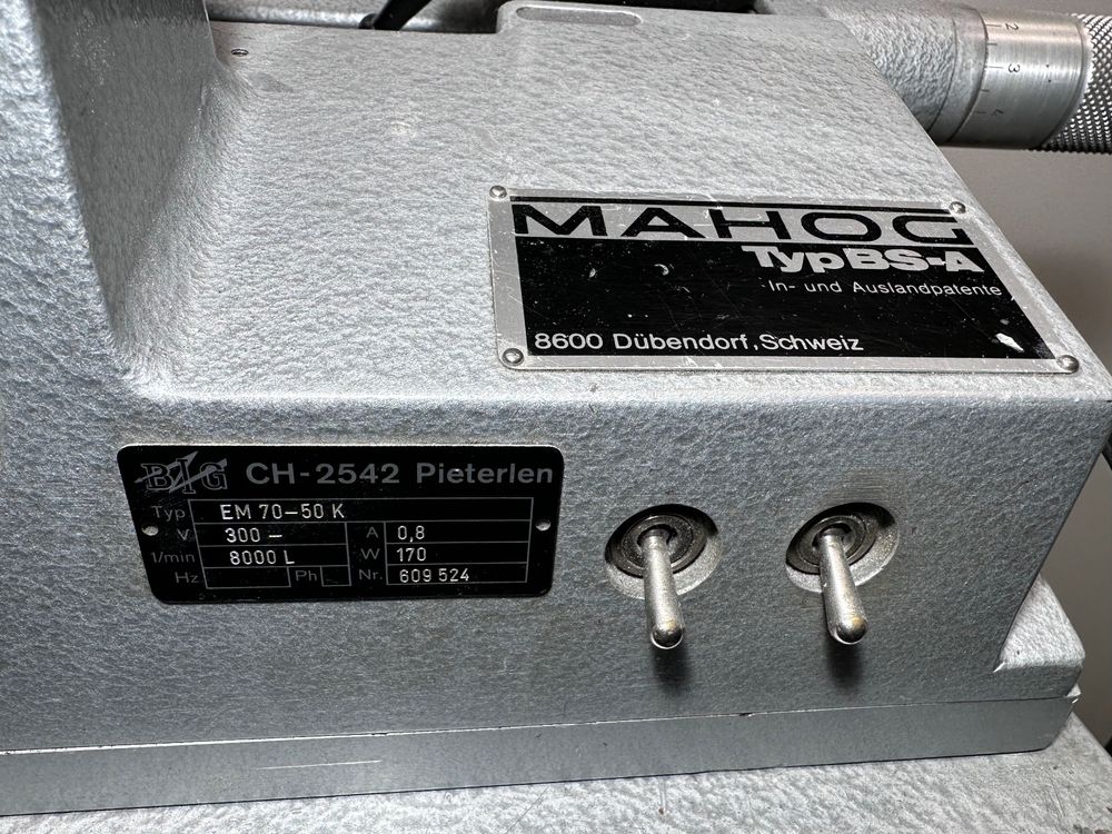 Präzisionsschleifmaschine Bohrerschleifmaschine Mahog BS-A (Gebraucht ...