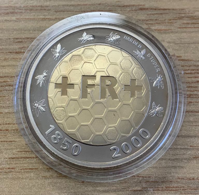CH Sonder-/Gedenkmünze 2000 - 150 Jahre Franken / CHF 5.- (Neu und originalverpackt) in ...