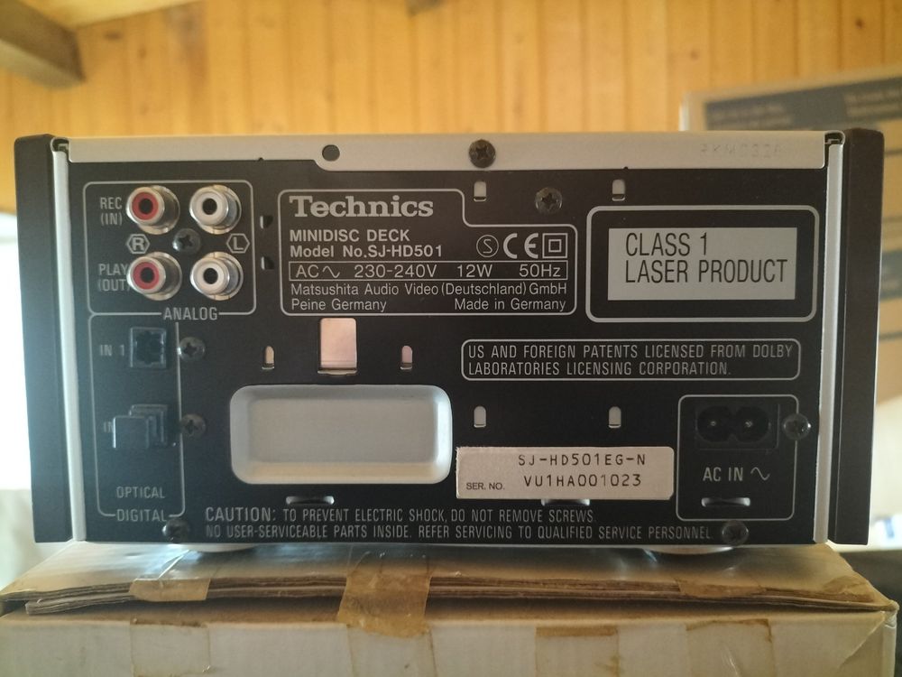 MiINIDISC TECHNICS SJ- HD501 ** MIT FERNBEDIENUNG SELTEN ** (Gebraucht ...
