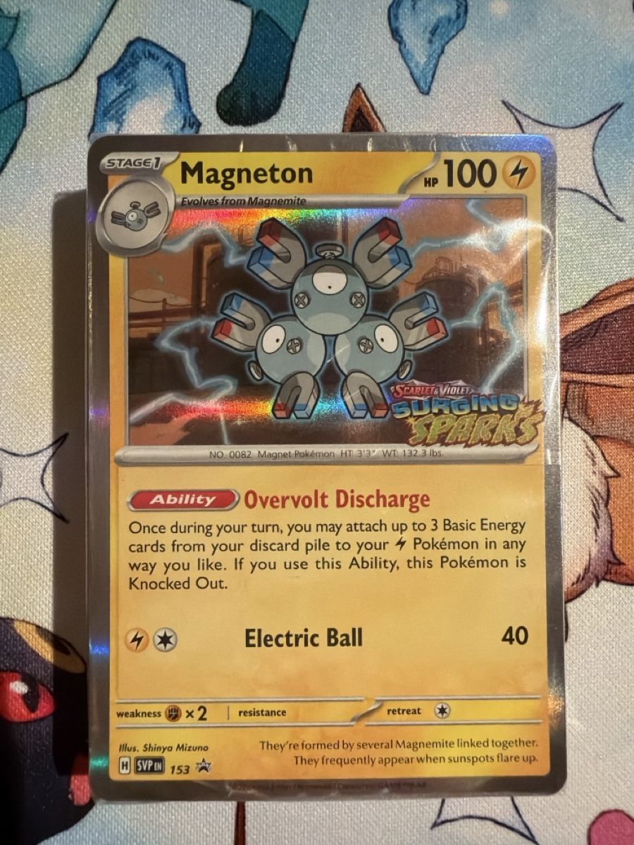 Magneton Promo 153 SEALED - Surging Sparks🏴󠁧󠁢󠁥󠁮󠁧󠁿 (Neu (gemäss ...