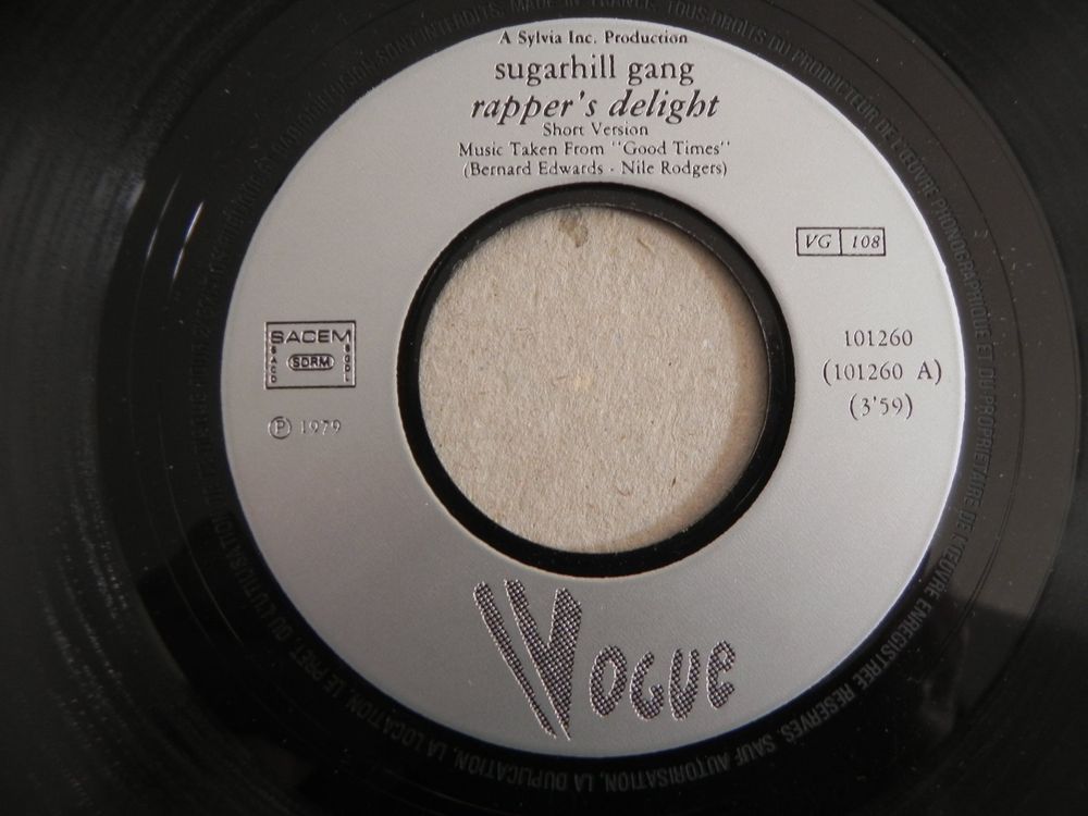 Single Hip Hop / Rap Sugarhill Gang 1979 Rapper`s Delight (Gebraucht ...