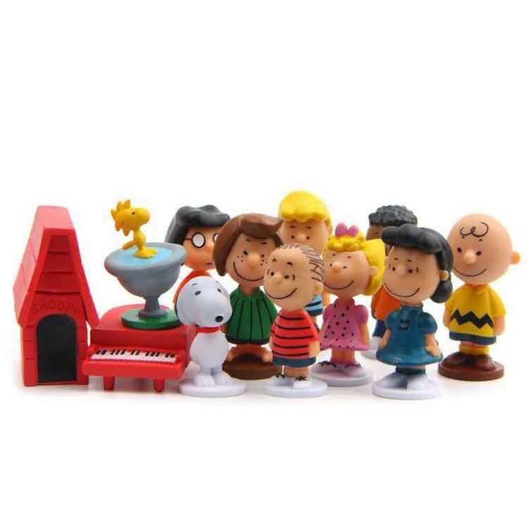 12 DIE PEANUTS FIGUREN - CHARLIE BROWN - SNOOPY FIGUREN (Neu und ...