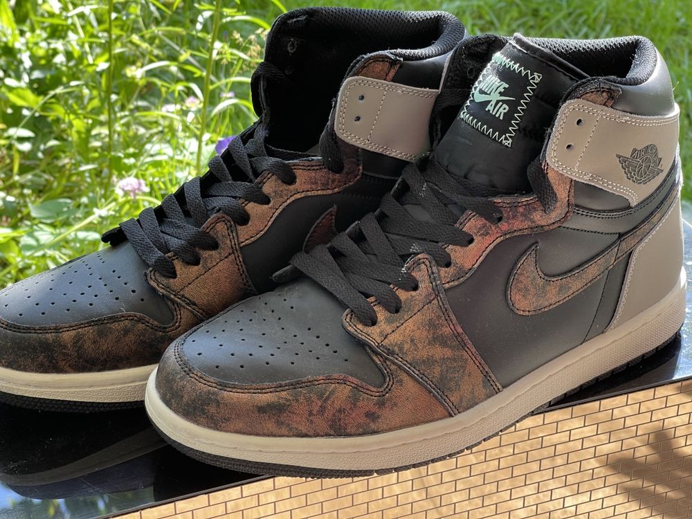 Nike Jordan 1 Retro High Light Army Rust Shadow Patina US 12 (Gebraucht ...