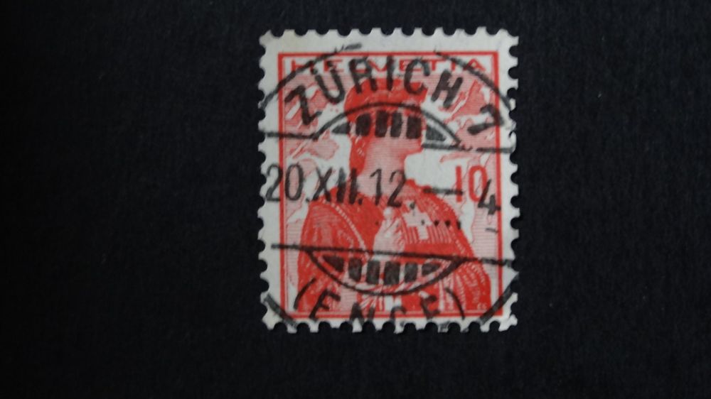 Vollstempel ZÜRICH 7 top zentr SBK 120 20.XII.12 46 (Gebraucht) in Anwil für CHF 1 – mit ...