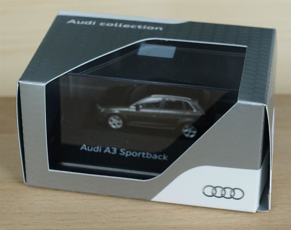 Audi A3 Sportback (8V), daytonagrau. Herpa Art 501.13.030.22 (Neu ...