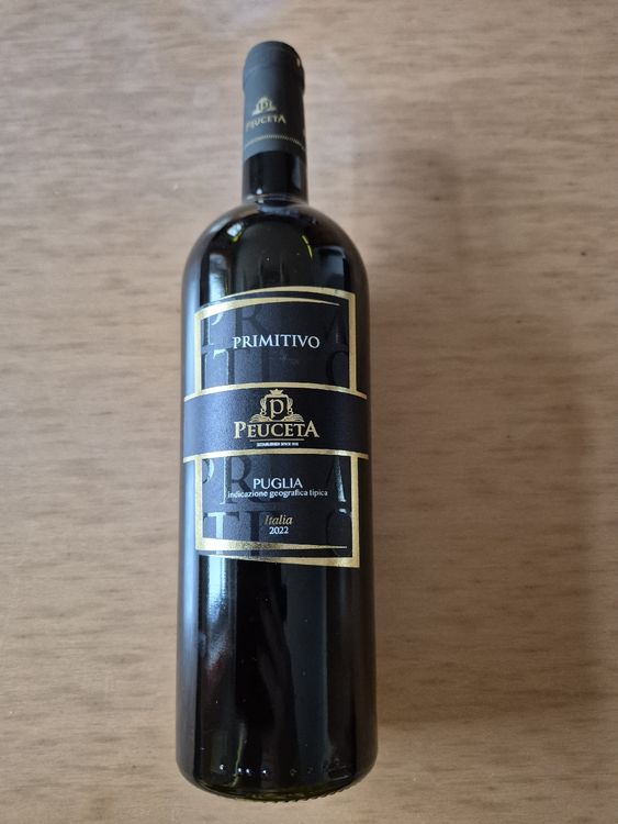Wein - Primitivo Peuceta (Neu und originalverpackt) in Montlingen für ...