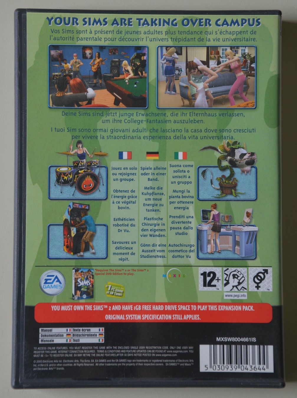 PC game: die SIMS 2 - University (expansion pack) (Gebraucht) in ...