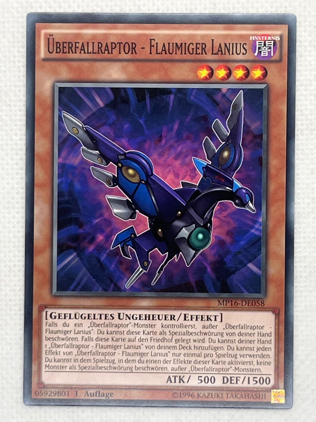 Yu-Gi-Oh! Karte: Überfallraptor - Flaumiger Lanius (Gebraucht) in ...