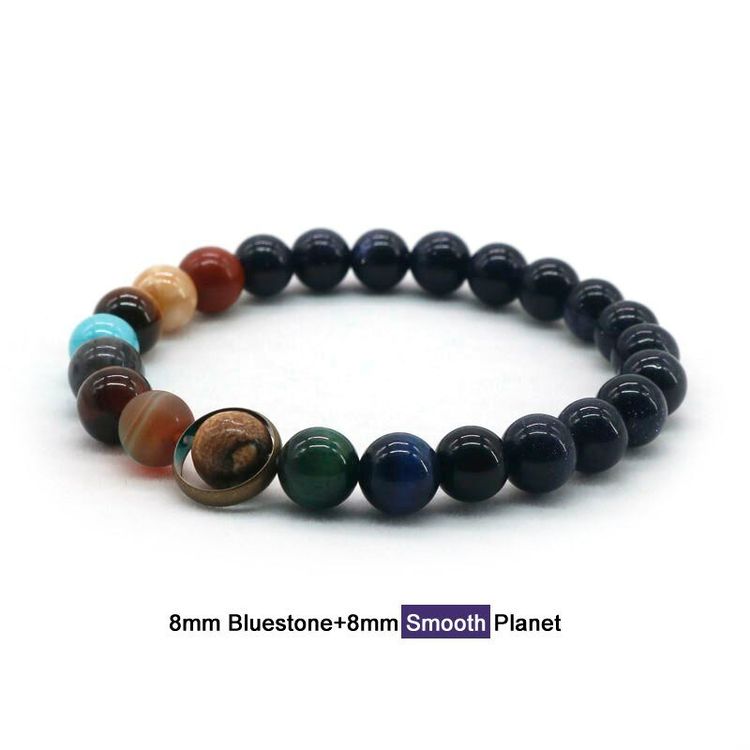 Solar System Planeten Armband aus Stein (Neu und originalverpackt) in ...