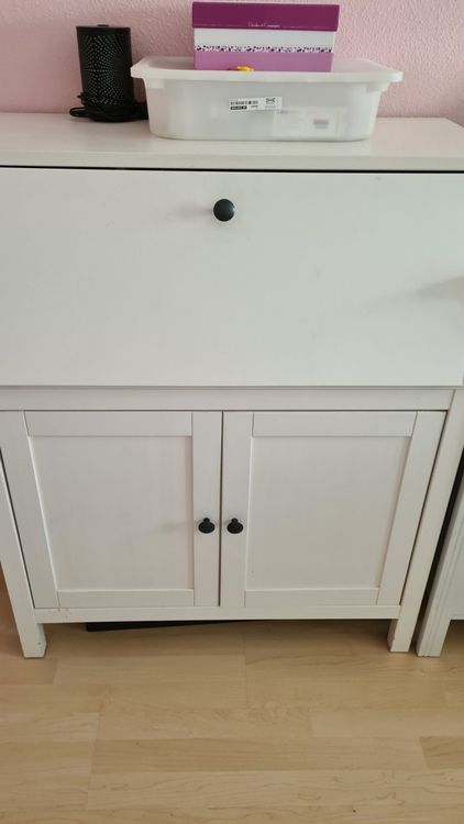 IKEA HEMNES Sekretär, weiß gebeizt, 89x108 cm (Gebraucht) in Nussbaumen AG für CHF 79 – nur ...