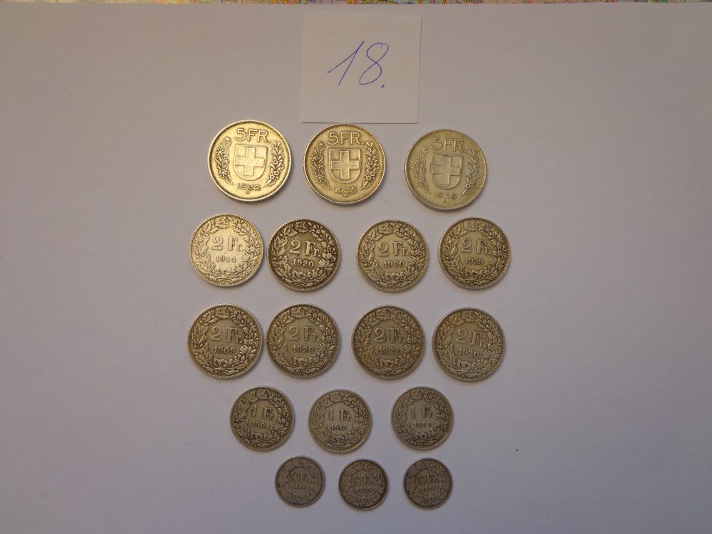 Münzen, Geld, Rappen, Franken, Sammlung, Antik (Gebraucht) in Andeer für CHF 85 – mit Lieferung ...