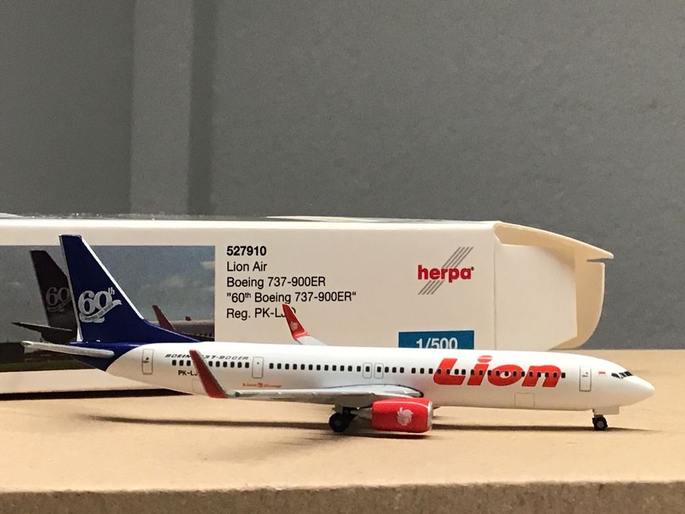 Herpa 1:500 Lion Air Boeing 737-900ER PK-LJO neuwertig | Kaufen auf Ricardo