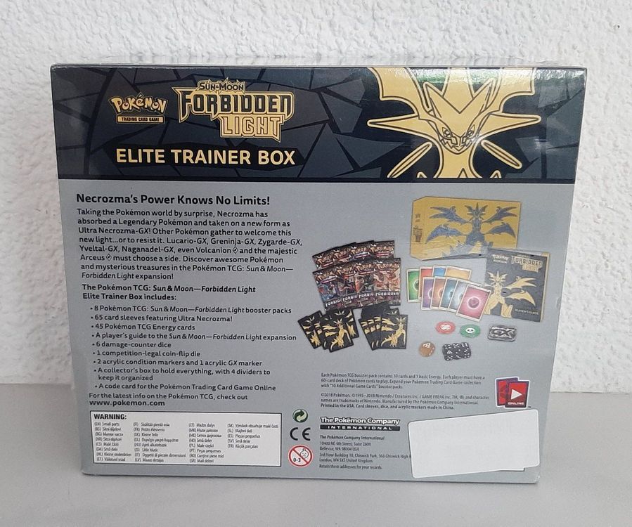 Pokémon Forbidden Light ETB Elite Trainer Box - Englisch (Neu und ...