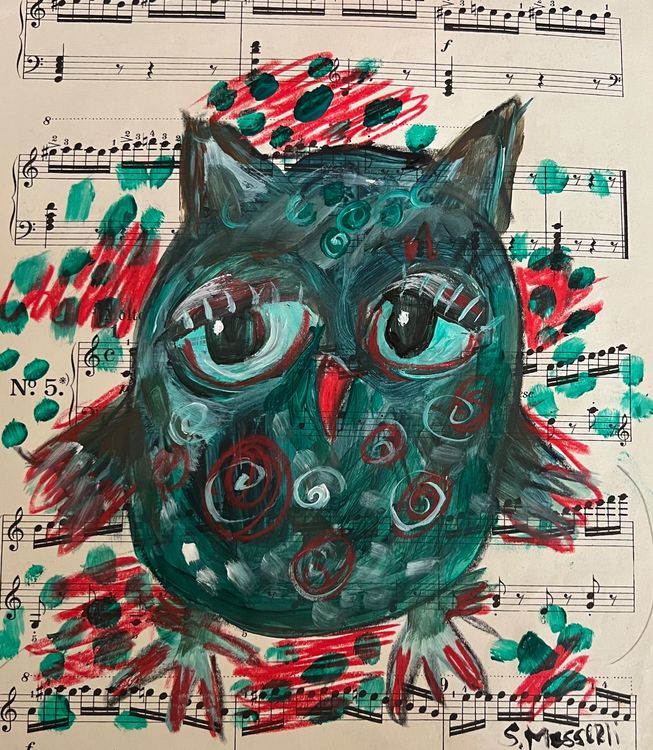 Art brut / outsider / Uhu / Eule gross | Kaufen auf Ricardo