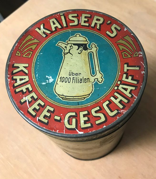 Alte Blechdose KAISER'S KAFFEE Geschäft antik KAISER KAFFEE (Gebraucht ...