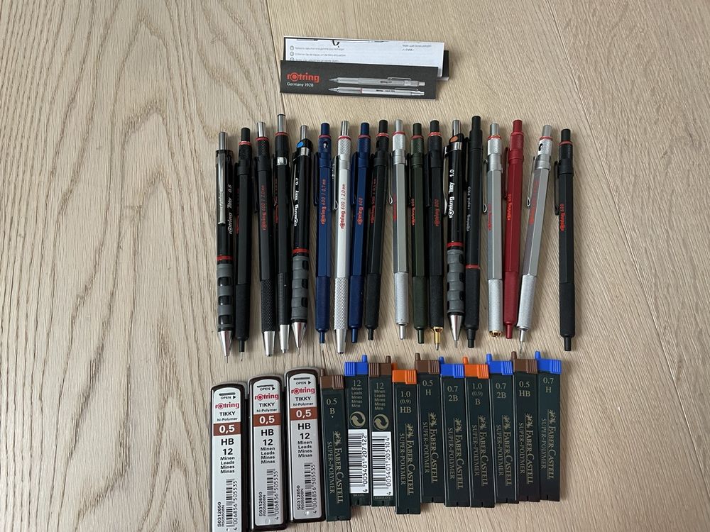 Rotring Schreibset - 18 Stück (Gebraucht) in für CHF 76 – mit Lieferung auf Ricardo kaufen