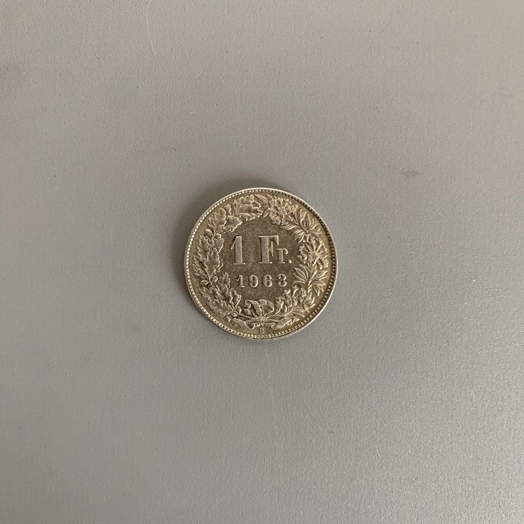 1963 Münze 1 Franken Silber (Gebraucht) in Eggersriet für CHF 2.9 – mit Lieferung auf Ricardo kaufen