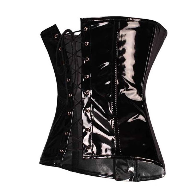 Sexy Lack PVC Vinyl Korsett Corset Latex Look L (Neu (gemäss ...