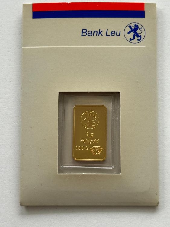 2 Gramm Gold Bank Leu (Gebraucht) in Winterthur für CHF 142 – mit ...