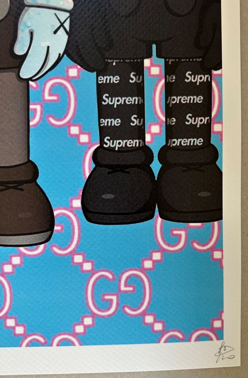 Death: Gucci Supreme KAWS, Street Art, signiert 85/100 (Neu (gemäss ...