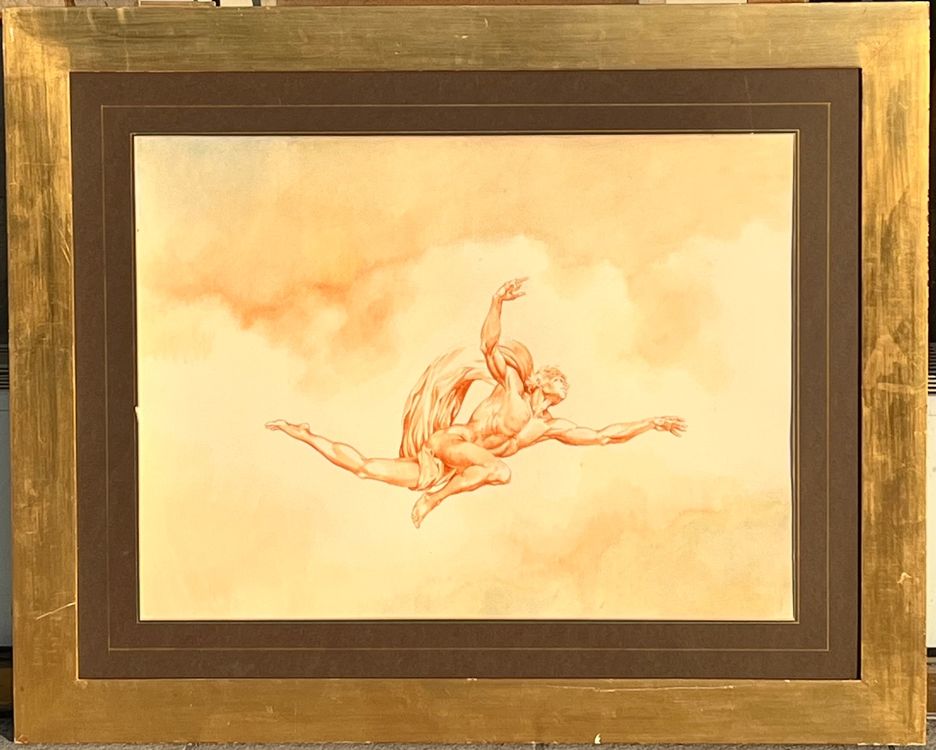 Angelo Vadala (1940) Grosse Aquarell (Gebraucht) in Root für CHF 104 ...