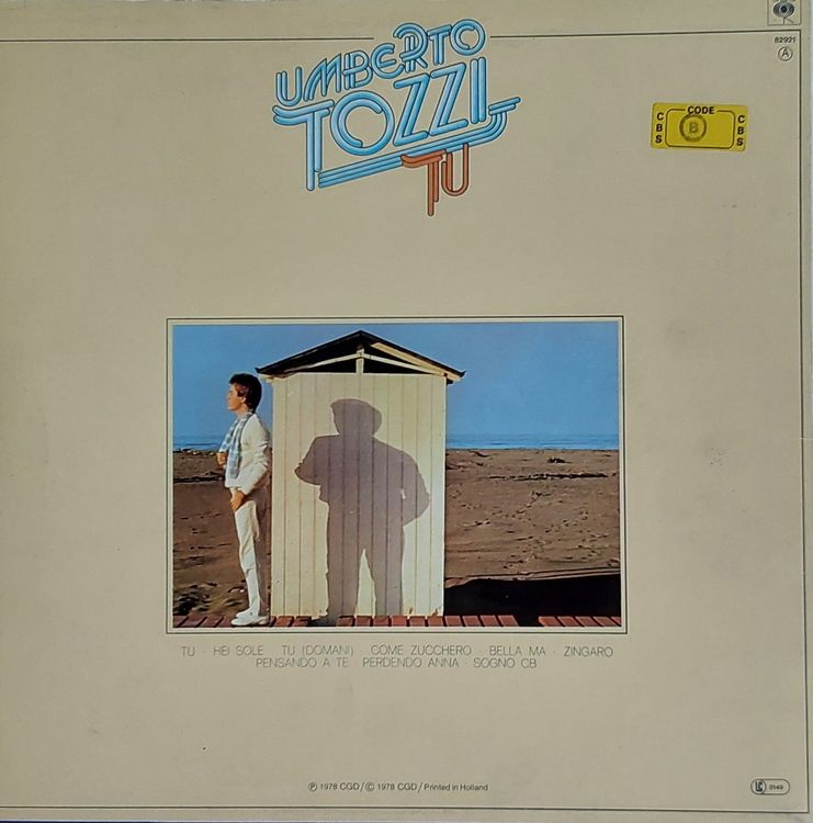 Vinyl LP - Umberto Tozzi - Tu - 78 - NM (Gebraucht) in Villeret für CHF ...