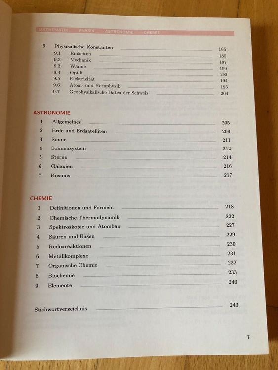 Formelbuch: Formeln, Tabellen, Begriffe (Gebraucht) in für CHF 12 – mit ...