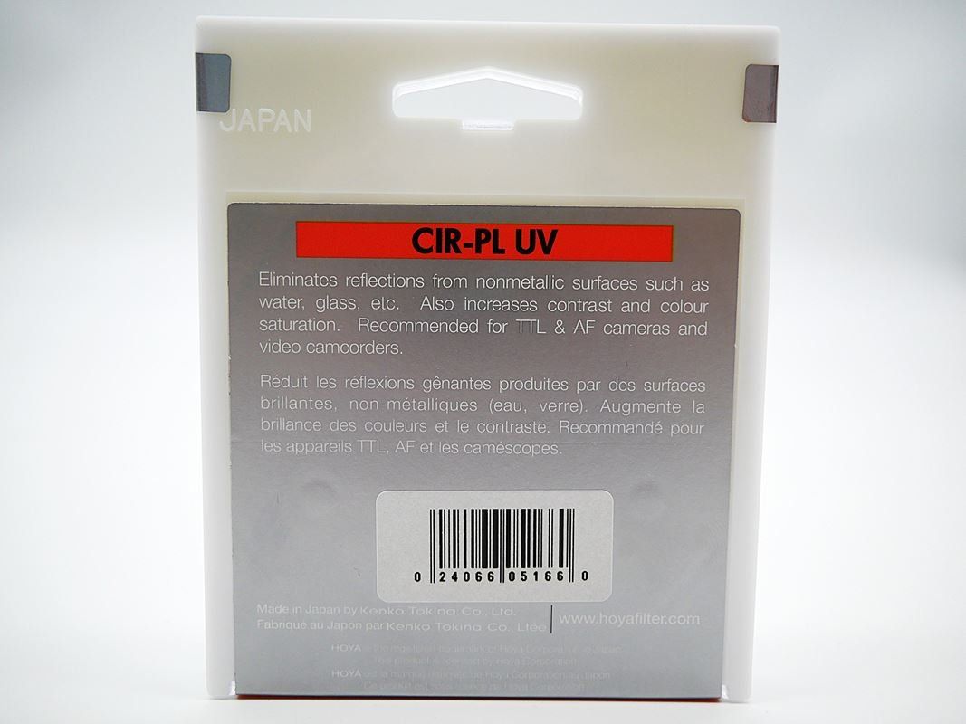 HOYA CIR-PL UV Filter 62 mm (BASISMASKE) (Neu und originalverpackt) in ...