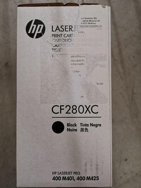 HP LaserJet CF280XC Patrone ab CHF 1.- | Kaufen auf Ricardo