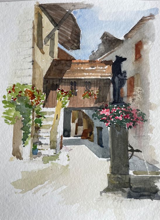 Aquarell von Leo Kalmus (1904-1986) Aus der Künstler Nachlas (Gebraucht ...