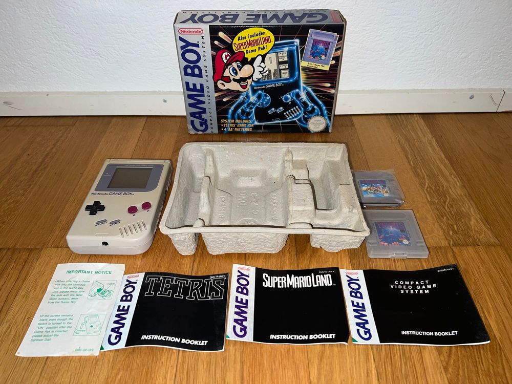 Game Boy Classic Konsole Tetris Pak + SML (OVP) - selten (Gebraucht) in ...