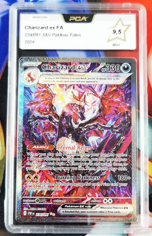 Pokemon PCA 9.5 Charizard 234/091 Palden Fates (Neu (gemäss ...