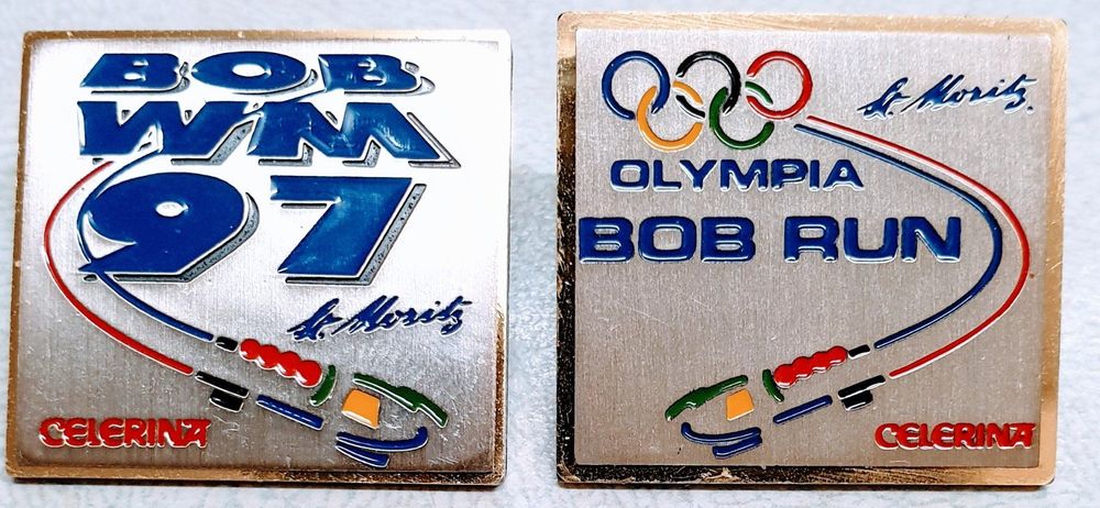 2x PIN Bob WM 97 St.Moritz | Kaufen auf Ricardo