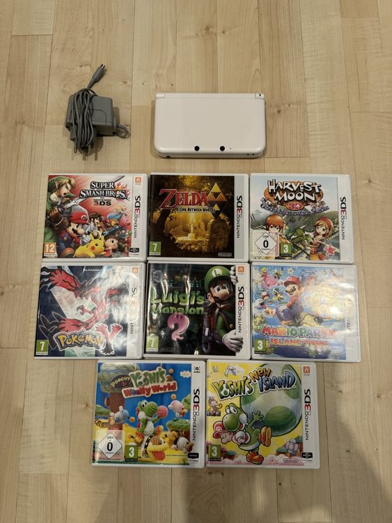 Nintendo 3DS XL weiss + 8 Spiele (Gebraucht) in Goldach für CHF 180 ...