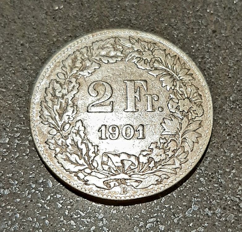 2 Franken Münze 1901 | Kaufen auf Ricardo