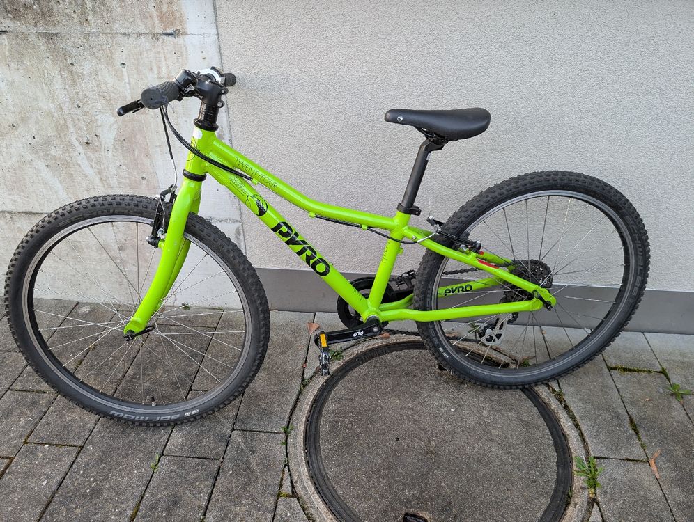 Occasion: Kindervelo PYRO Twentyfour small, 24 Zoll, grün (Gebraucht ...