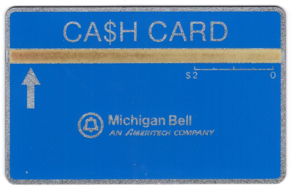 $ 2 CA$H CARD von Michigan Bell - USA - L & G Telefonkarte (Neu (gemäss ...