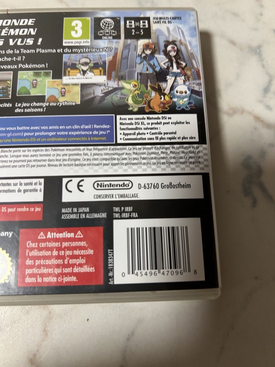 Pokemon version Noire FRA complet (D'occasion) à Pully pour CHF 99 ...