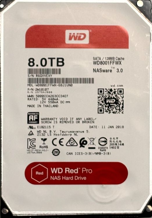 WD Red Pro 8TB (Gebraucht) in Staufen für CHF 100 – mit Lieferung auf ...
