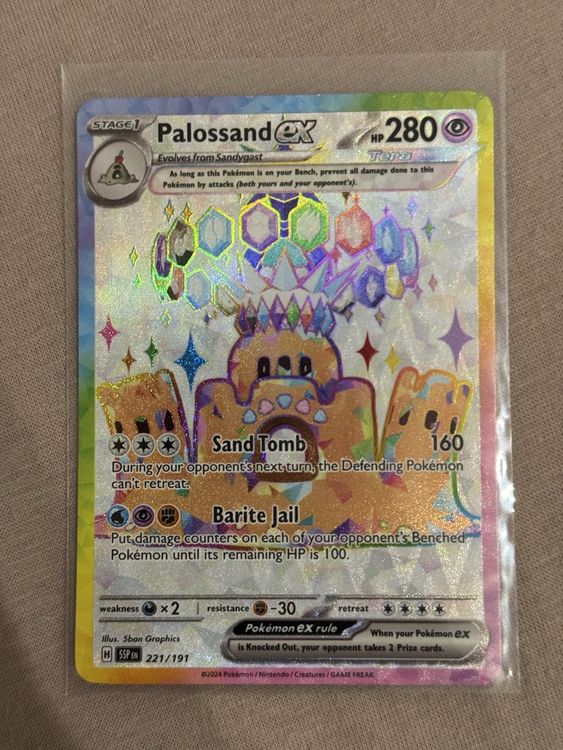 Pokémon Palossand ex - 221/191 Surging Sparks (SV08) | Kaufen auf Ricardo