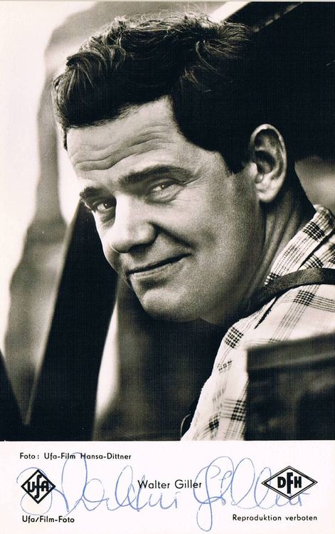 Walter Giller 1927-2011 Autogramm Vintage Foto 9x14cm (Gebraucht) in ...