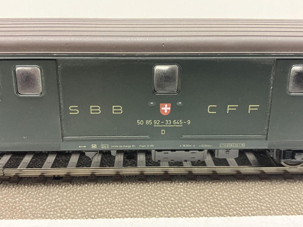 Roco 44333= schöner SBB Gepäckwagen EW D-645-9 | Kaufen auf Ricardo