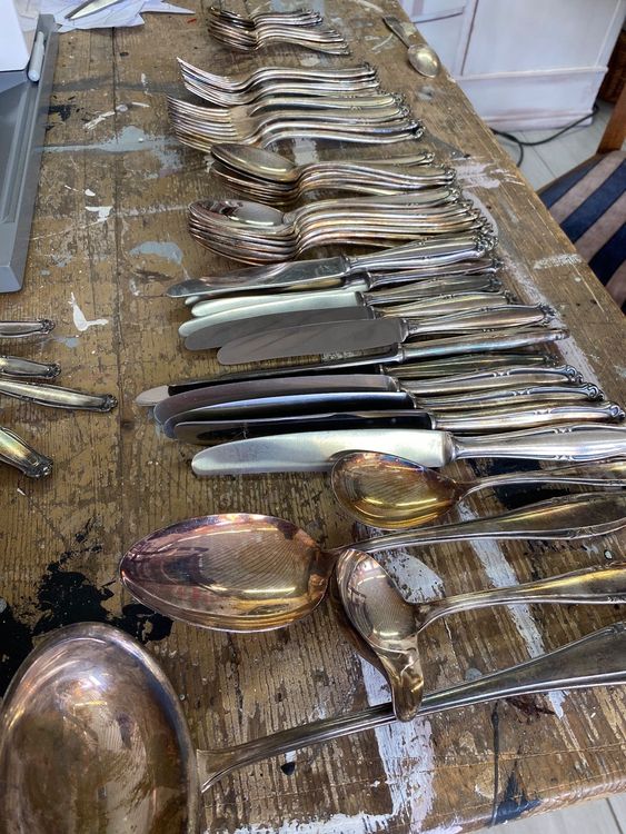 Silberbesteck, versilbert, 6 Personen | Kaufen auf Ricardo