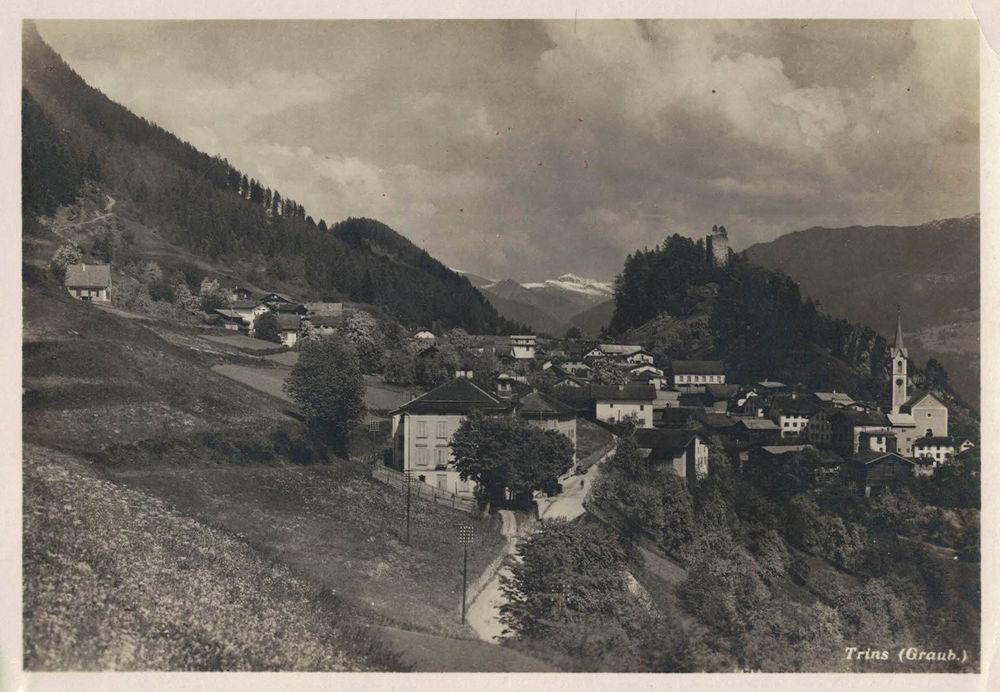 Trins Trin GR Flugaufnahme , ca.1920 (Gebraucht) in Solothurn für CHF ...